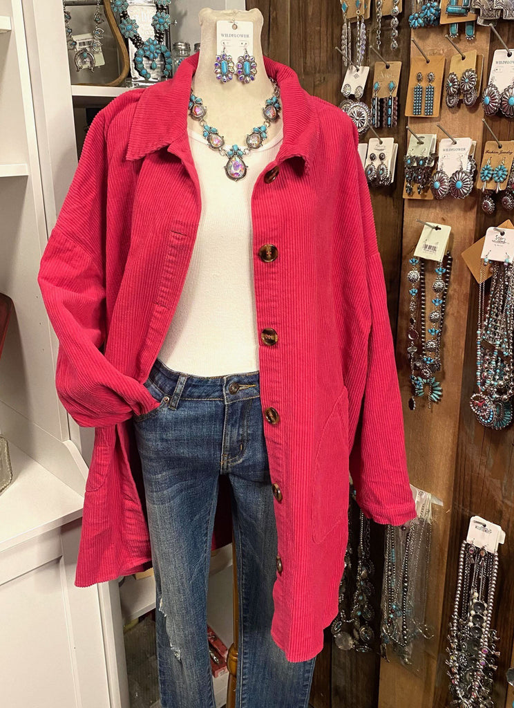 Long Pink Jacket – Elusive Cowgirl Boutique